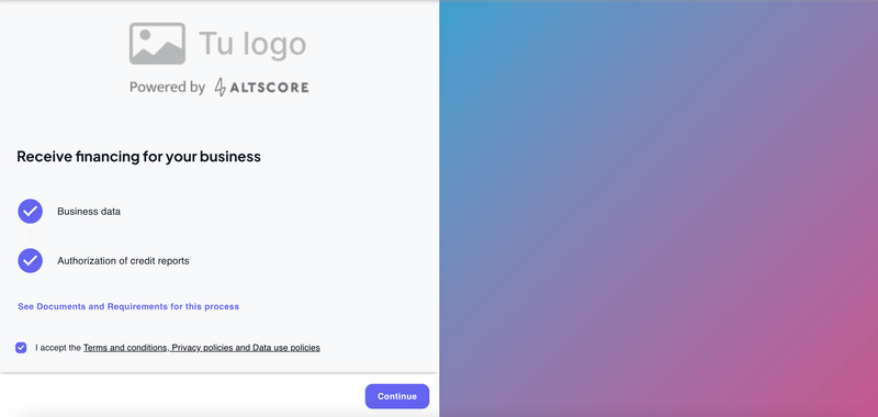 AltScore - Infraestructura de préstamos B2B